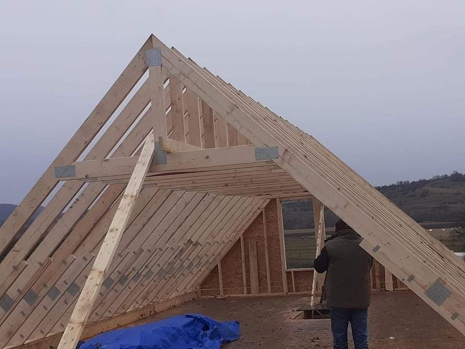 Construim case si cabane in forma literei A de diferite modele si dime ...