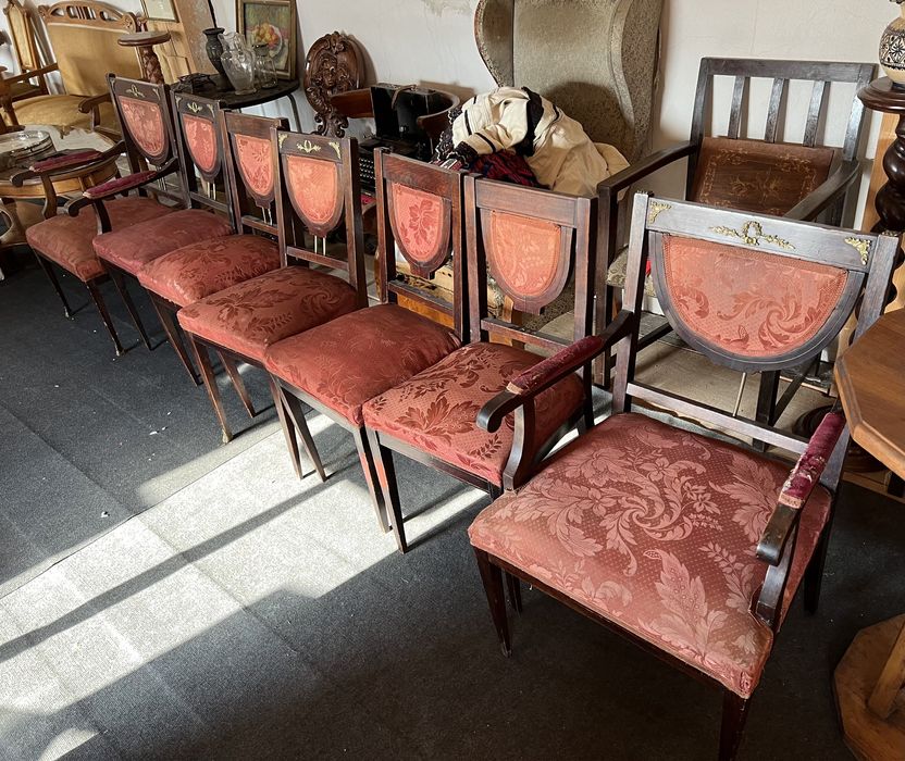 Set Scaune + Fotolii *** vintage / antic / vechi / retro *** Cristian ...