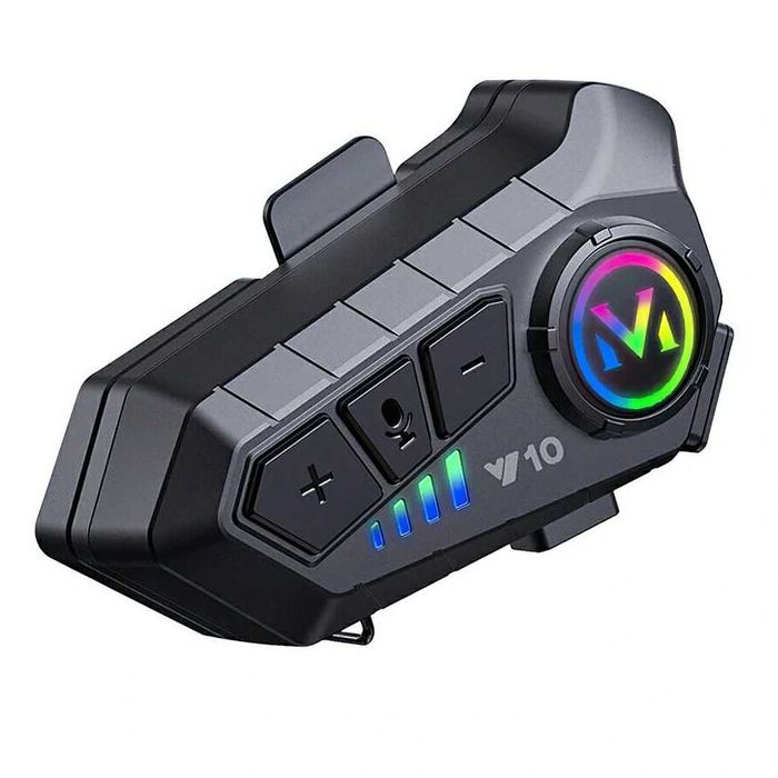 Intercom Sistem Comunicare Casca Moto cu Bluetooth 5.3 1000mAh ...