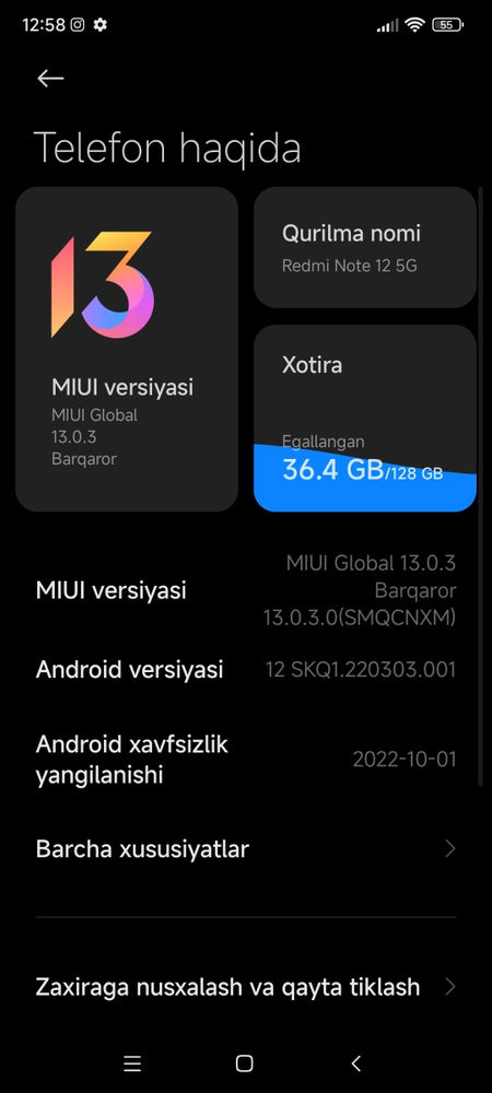 Redmi bot 12 5g xolati yaxshi