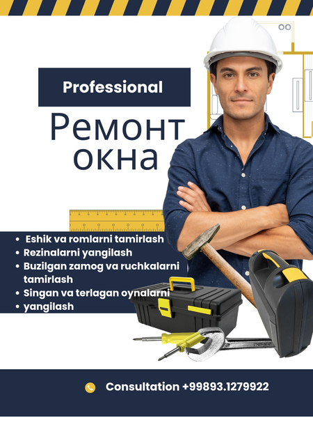Eshik va romlarni sifatli tamirlash xizmati