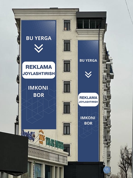 Место для вашей рекламы в Кукча Дарвоза в новом ЖК Ko’kcha Oqlon