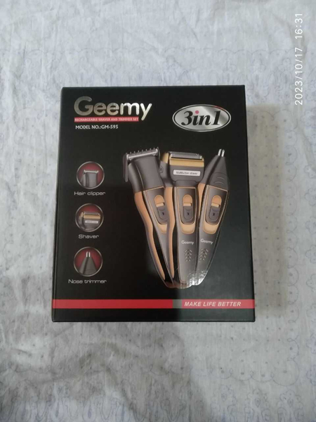 Trimmer 3 in 1 Geemy + Sovg'a, Новый  Бритва Geemy 3 В 1 + ПОДАРОК
