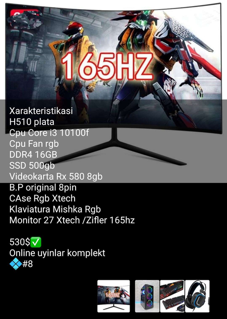 Game club uchun eng arzon narxlarda kompyuterlar faqat bizda!