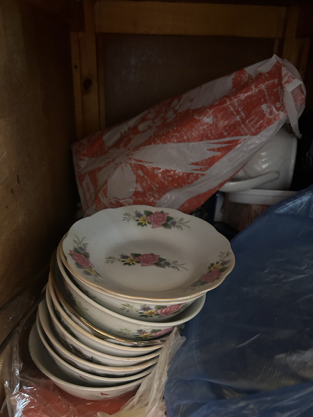 приборы, пиала, тарелка, касушка,