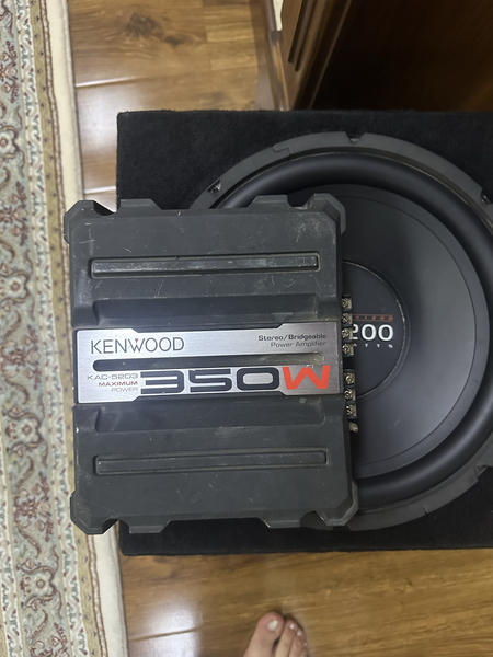 Jbl sambufer yashik bilan kenwood usilitel