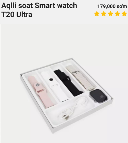 Smart Watch max ultra DT NO1.3  SOVG'A dastavka bepul