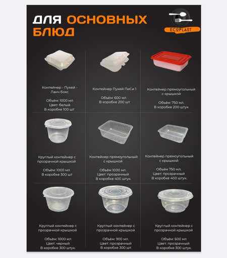 lunch box, ланчбокс, пукей, пенопласт ланчбокс, одноразовая посуда