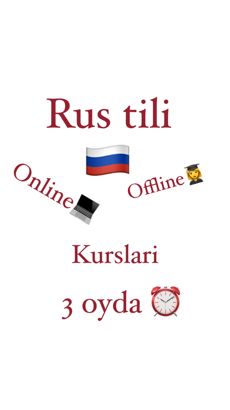 Online rus tili darslari