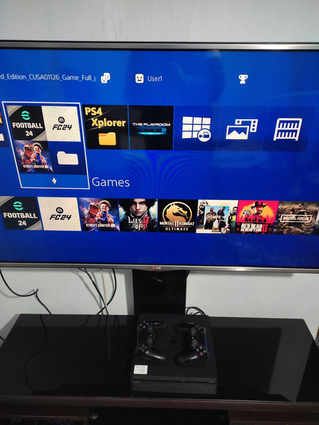 Ps4 slim 1TB v:6.72 прошитый+23 игры