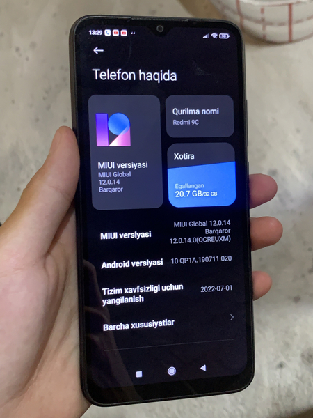 Redmi 9c garantiya