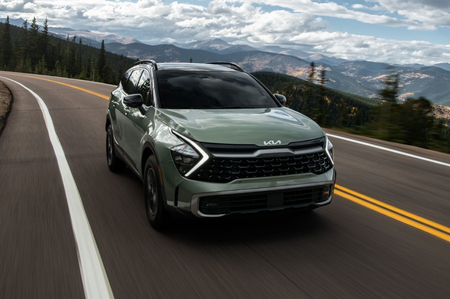 KIA Sportage, Green.