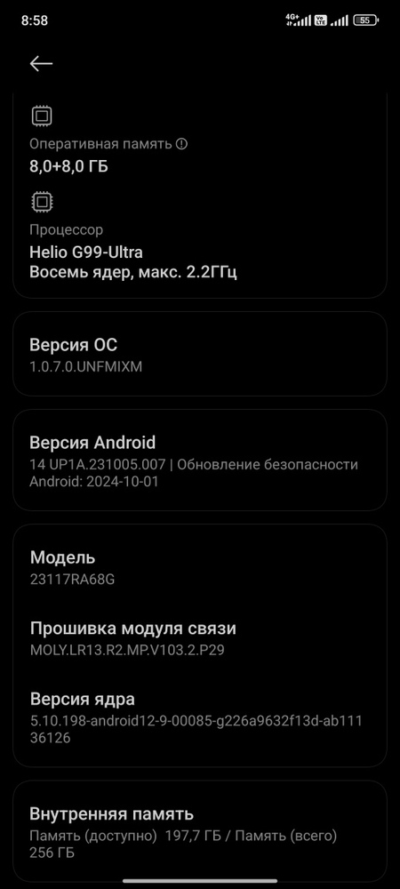 Xiaomi Redmi note 13pro 8+8/256