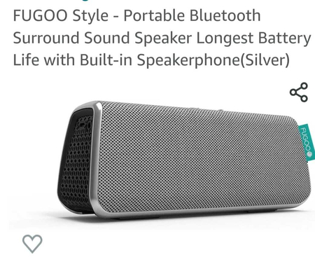 Fugoo style Bluetooth speaker.