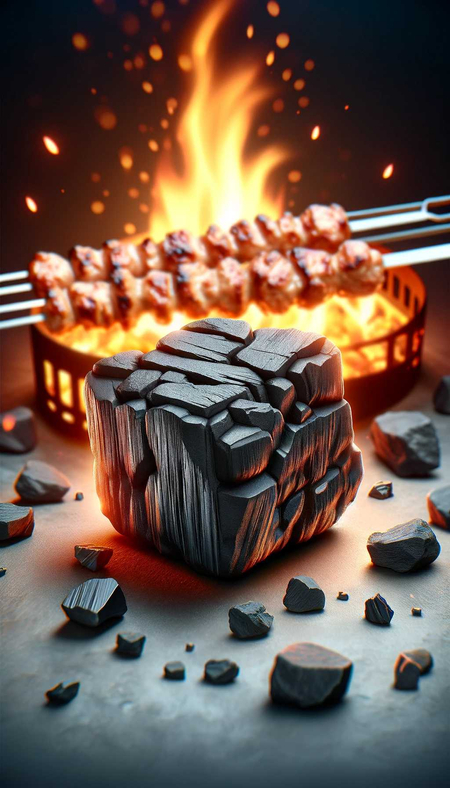 Шашликчилар учун қирғиз кўмир. 1-қўлмиз.