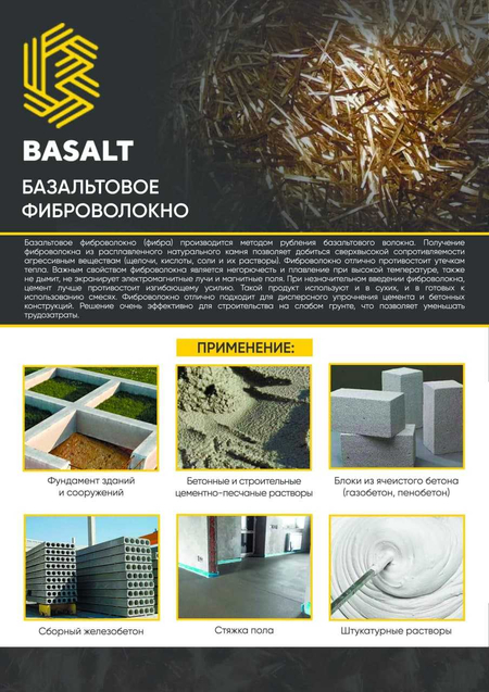 Basalt Fiber Фибра
