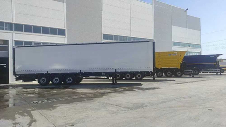 Продаётся полуприцеп тентовый (шторный) объём 92 куб.м