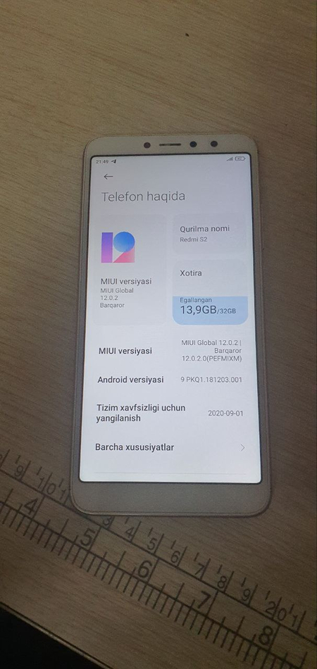 Telefon sotiladi madeli redmi s2