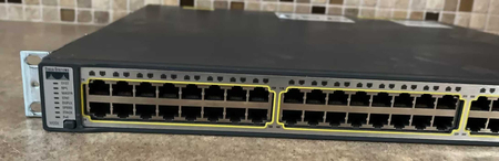 NEW!! Cisco WS-C3750G-48PS-S 48 Ports PoE Gigabit Ethernet Switch L3