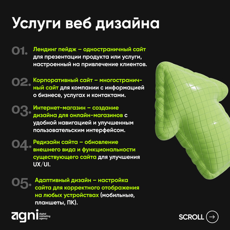 Создание Web-сайтов с нуля, Услуга Marketing, SMM