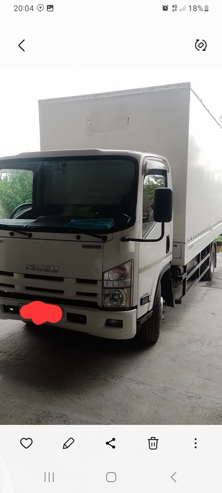 Исузу NPR82 CNG 2017й сотилади автобус рама документга терилган