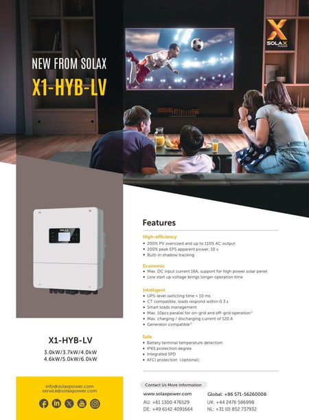 Инвертор 5 kvt gibrid quyosh panelari uchun 48 volt akkumulyator uchun