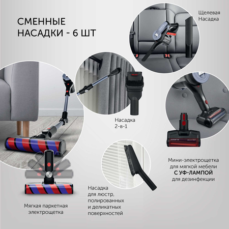 Беспроводной пылесос Polaris PVCS 7090 HandStickPRO Aqua