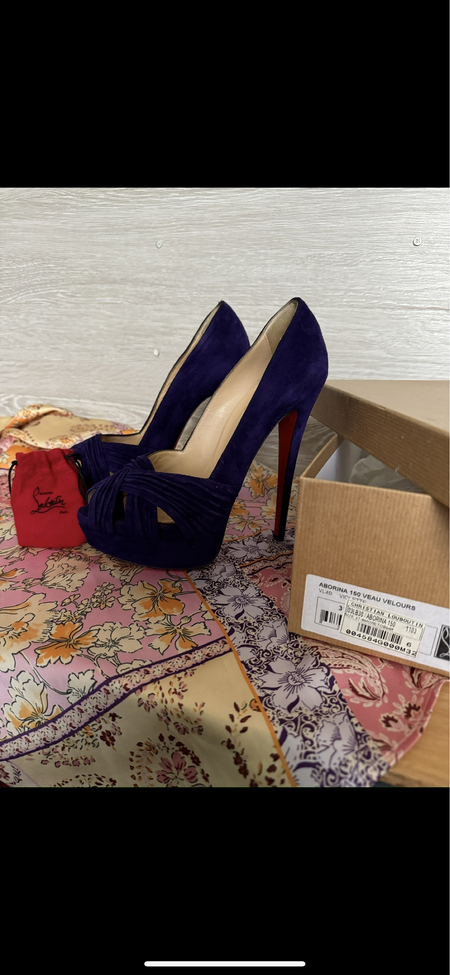 Женские туфли Christian Louboutin Aborina Suede оригинал