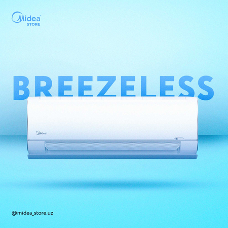 кондиционер Midea Breezeless 12 Inverter + бесплатная установка