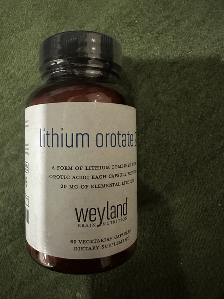 Bat lithium orotate Weyland brain nutrition