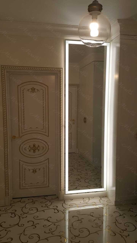Зеркало с интерьерной и фронтальной подсветкой Edging XL
