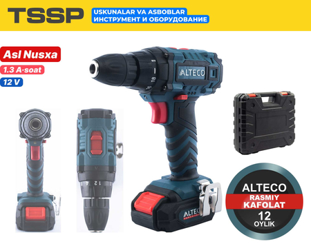 Simsiz matkap-tornavida (шуруповерт) ALTECO CD 1410 LI