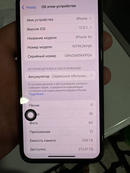 iphone xs 256gb feys tru tunlari bor