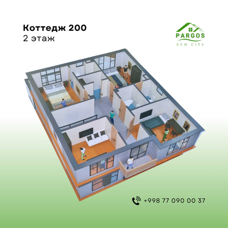 Коттедж за городом 230 м2 тип2 в Pargos Eco City