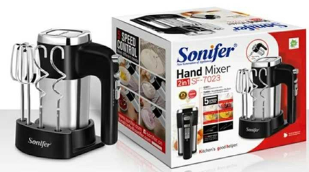 123 Сведения о продукте Sonifer Electric Food Mixers 5-скоростной