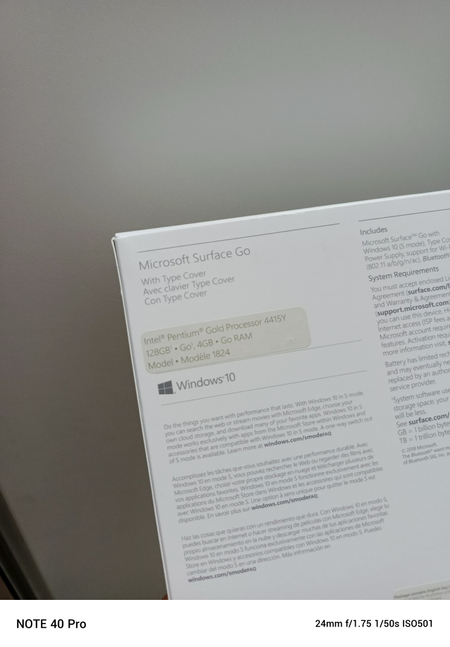 Surface GO планшет на Windows + type cover + чехол Pentium 4gb 64 ssd