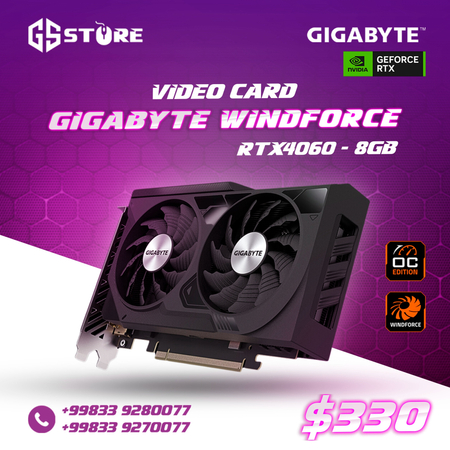 Видеокарта Gigabyte RTX4060 8GB