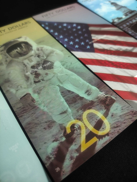 Коллекция концепт Долларов США из полимера с Новым Дизайном. 6 банкнот