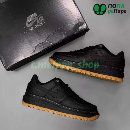Nike Air Force 1 Luxe Black Gum