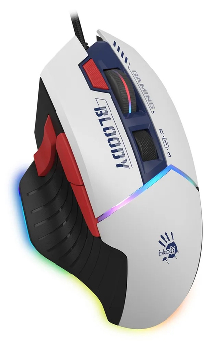 Проводная игровая мышь A4Tech Bloody W95 Max Sports [NAVY] белый
