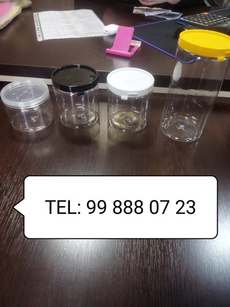 Idishlar Asal uchun plastik PET idishlar