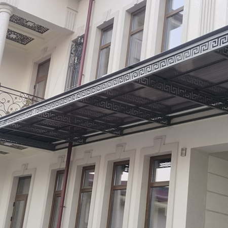 Навес решотка перилла казерйок металлоконструкция любой сложности