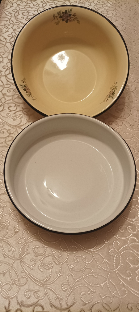 миски эмалированные