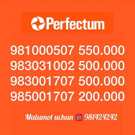 Perfectum nomer Yunusobod Unversam