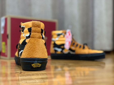 VANS кожаные high-top кеды