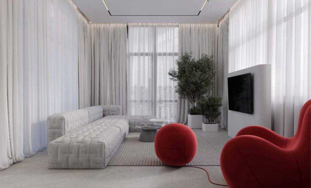 V1234 НОВОСТРОЙКА ЖК Gardens Residence   3/9/9 140м2 коробка
