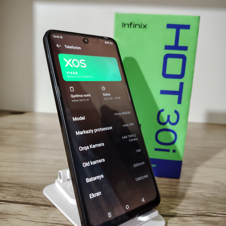 Infinix Hot 30i sotiladi 128/16Gb
