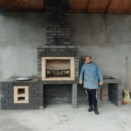 Изготовка каминов барбекю и тд.