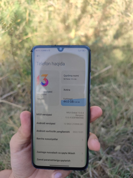 Xiaomi note 10 lite