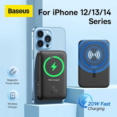 Baseus Magnetic Wireless Power Bank 6000mAh For iPhone 12 13 14